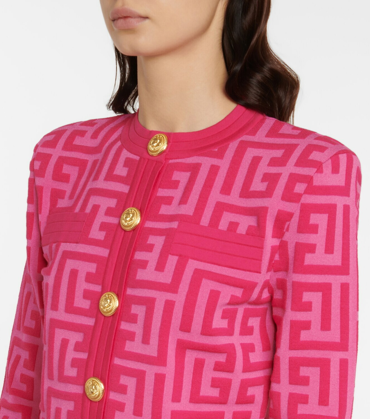 Balmain - x Barbie® wool-blend cardigan Balmain