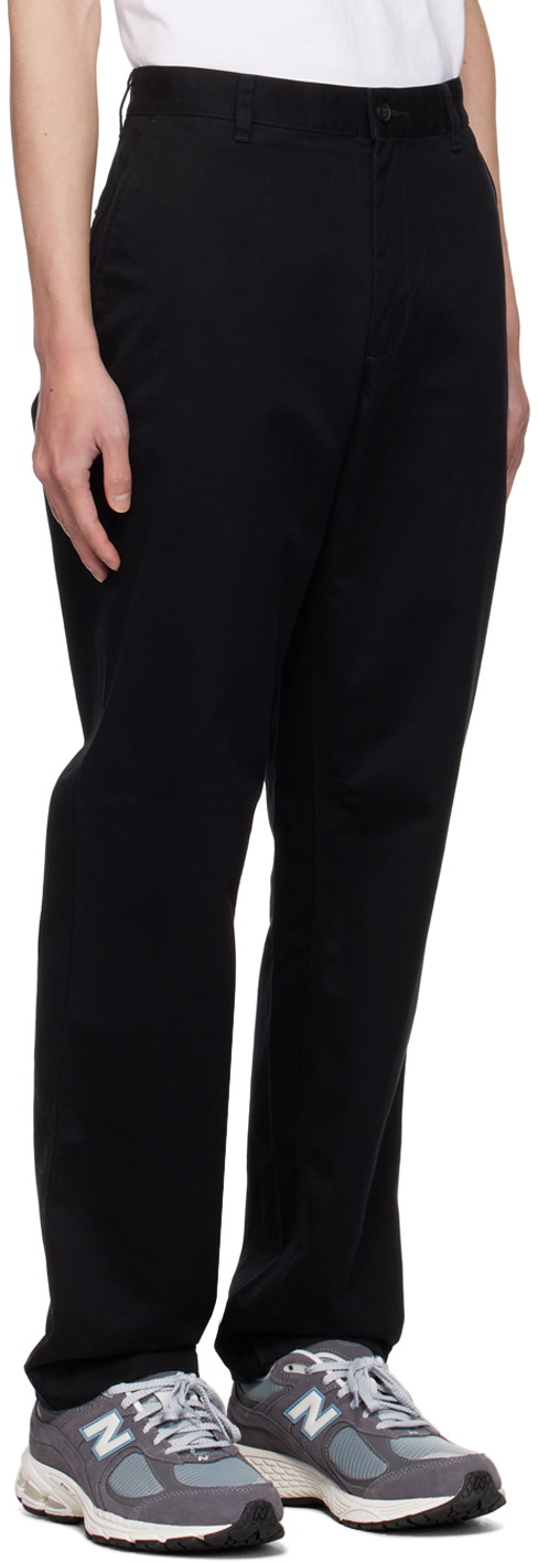 Reigning Champ Black Cotton Chino Ivy Trousers Reigning Champ