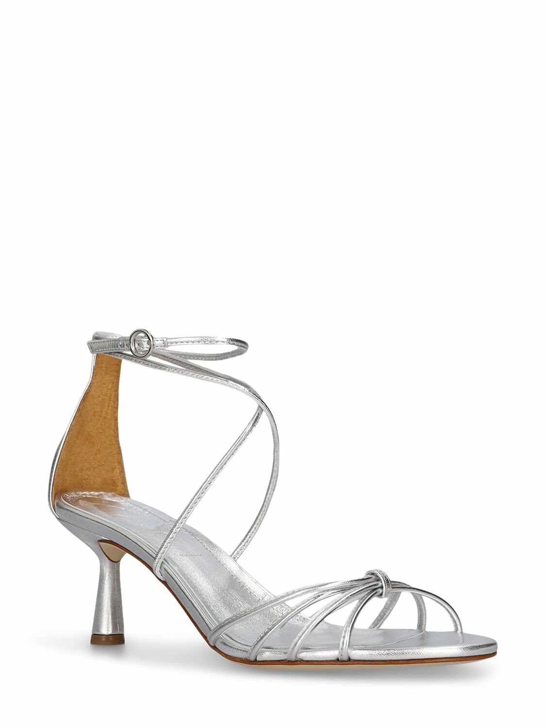 AEYDE 65mm Luella Laminated Leather Sandals Aeyde