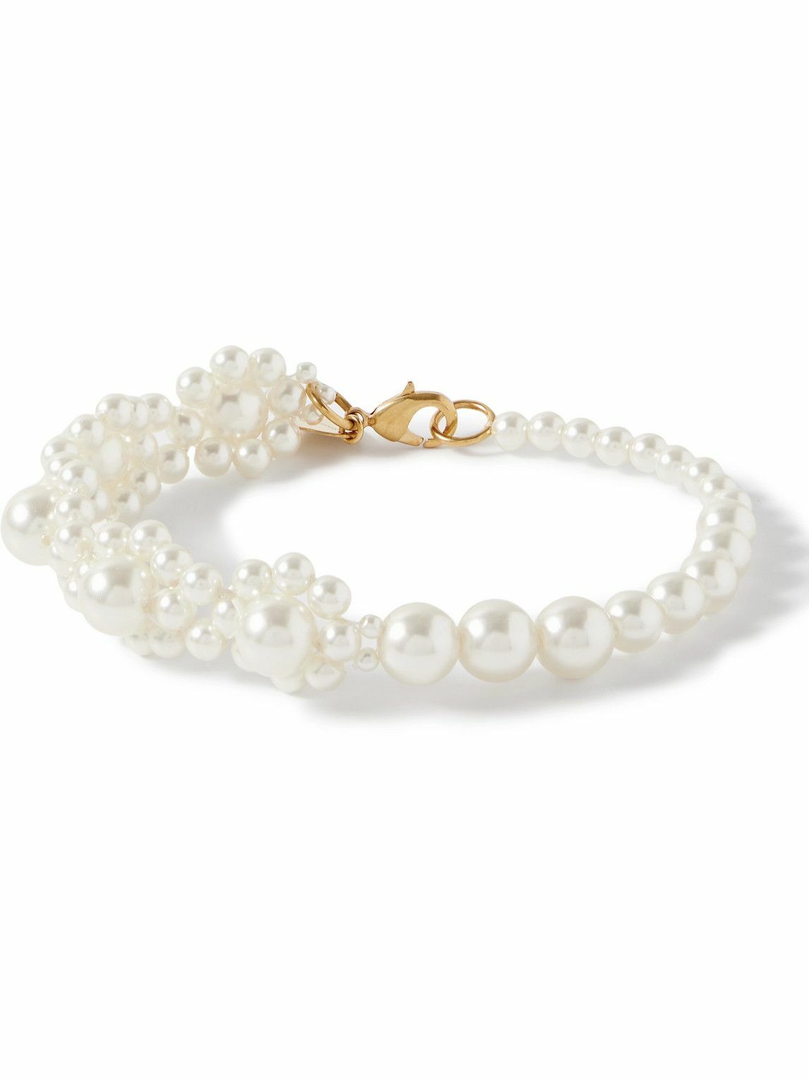 Simone Rocha - Daisy Gold-Tone Faux Pearl Bracelet Simone Rocha