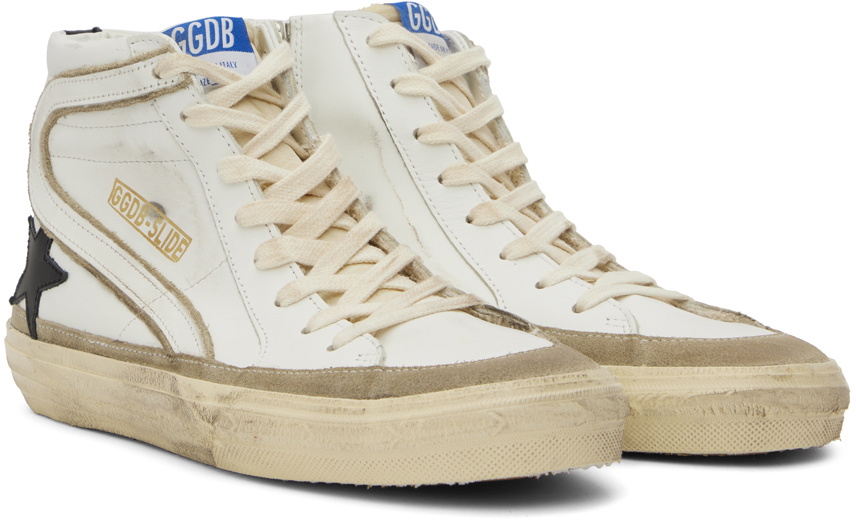 Golden Goose White Slide High-Top Sneakers Golden Goose Deluxe Brand