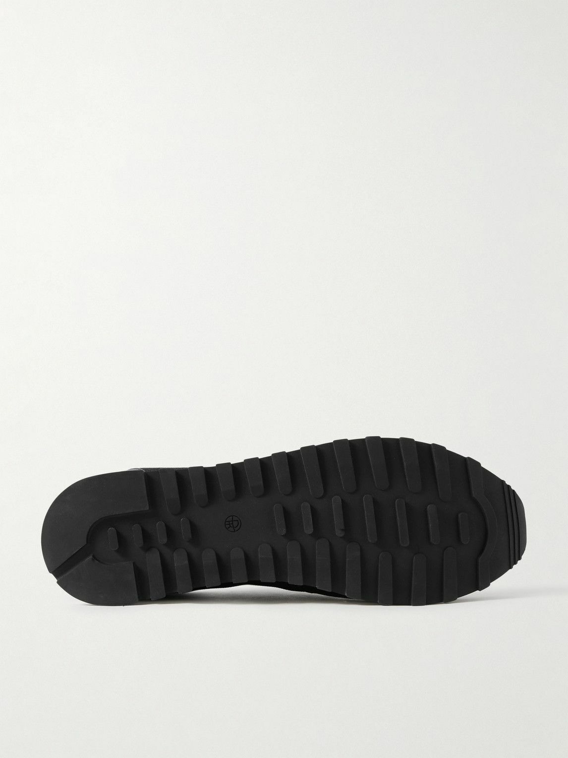 The Row - Owen Leather-Trimmed Mesh Sneakers - Black The Row