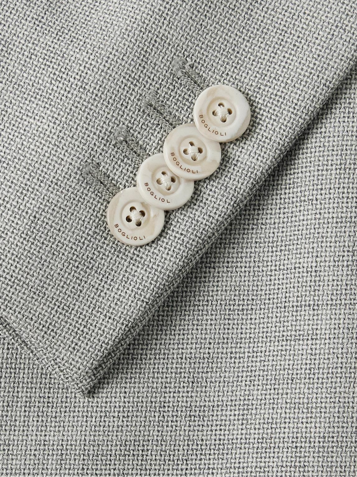 Boglioli - Unstructured Double-Breasted Virgin Wool Blazer - Gray Boglioli