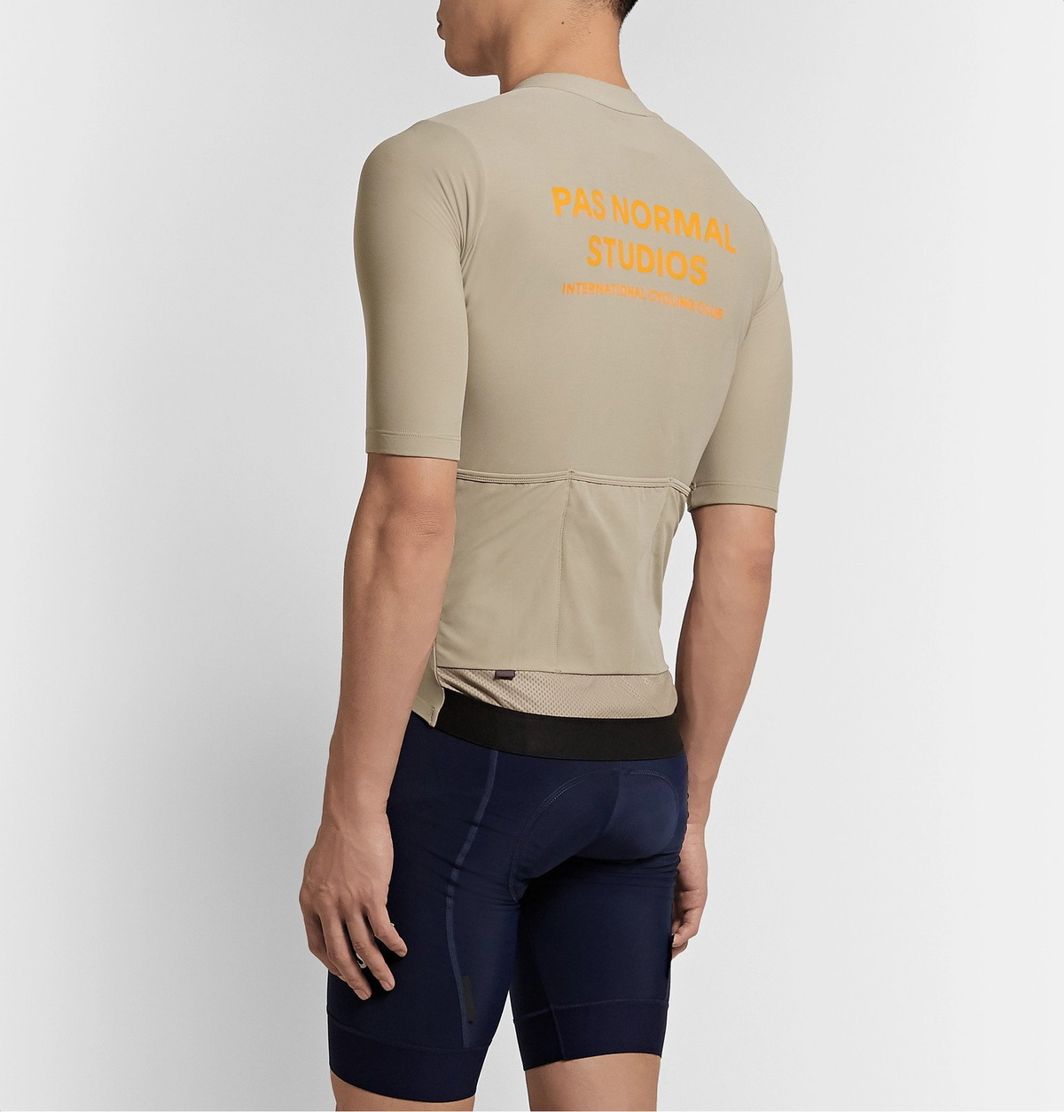 Pas Normal Studios - Control Logo-Print Cycling Jersey - Neutrals Pas ...