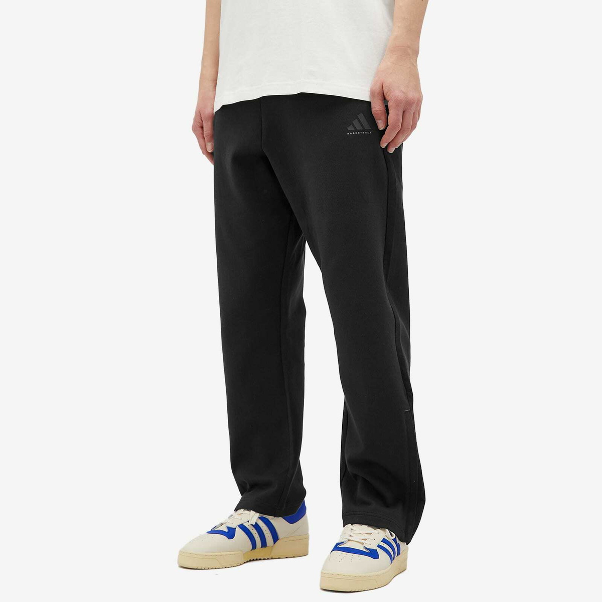Adidas Men's Basketball Track Pant in Black adidas