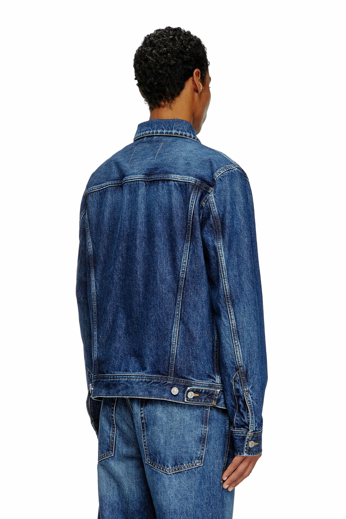 Diesel Regular-fit trucker jacket - Denim Jackets Mens in Blue Diesel