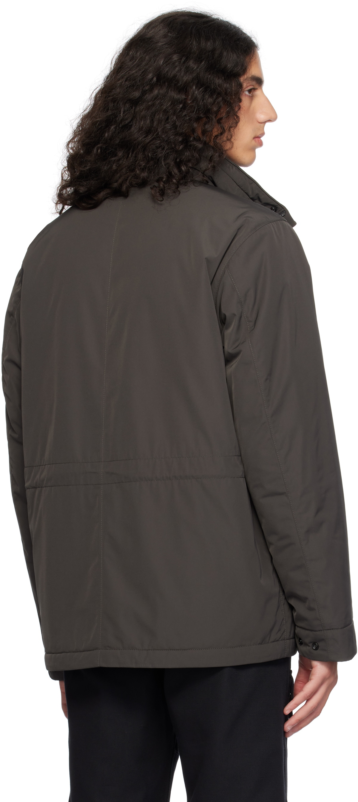 Stone Island Gray 43626 Micro Twill Jacket Stone Island