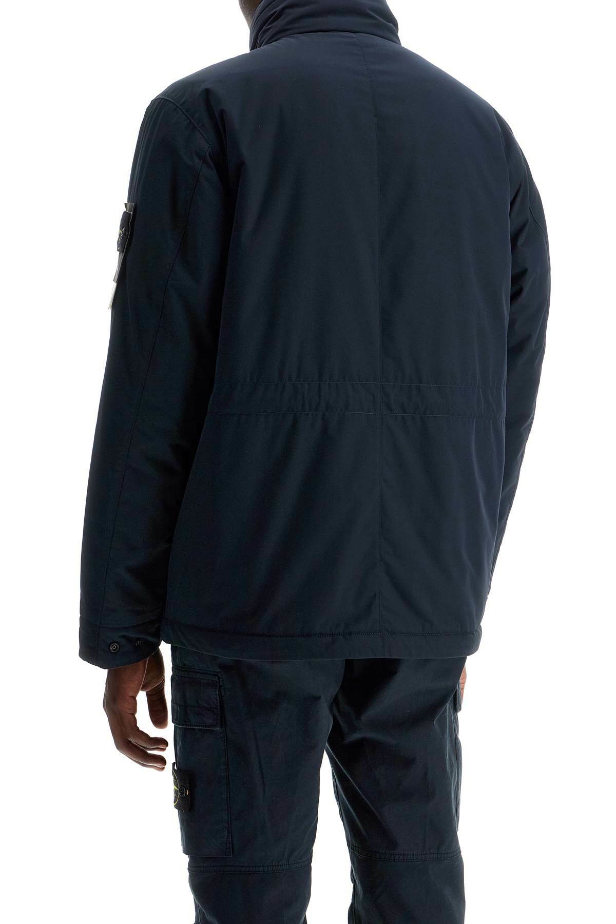 STONE ISLAND multi-pocket micro twill jacket Blue Stone Island