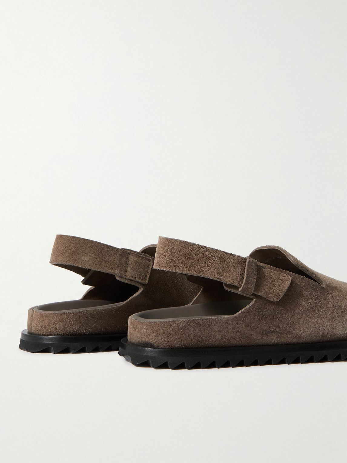Officine Creative - Introspectus Suede Slides - Brown Officine Creative
