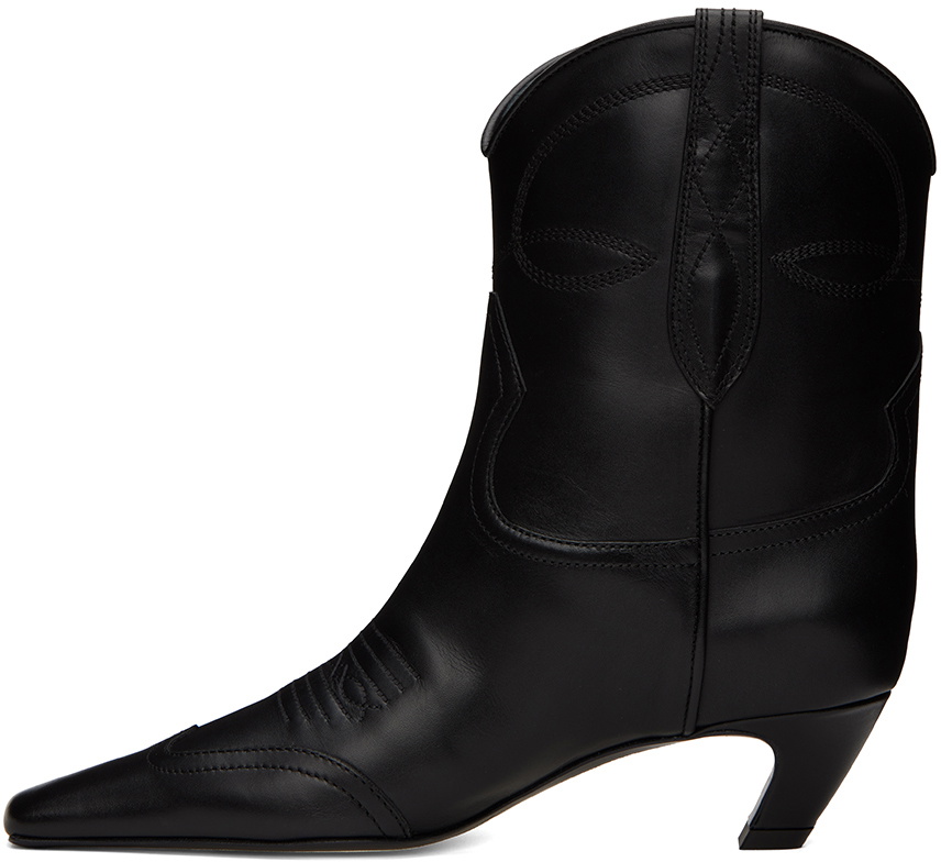 KHAITE Black Dallas Boots Khaite