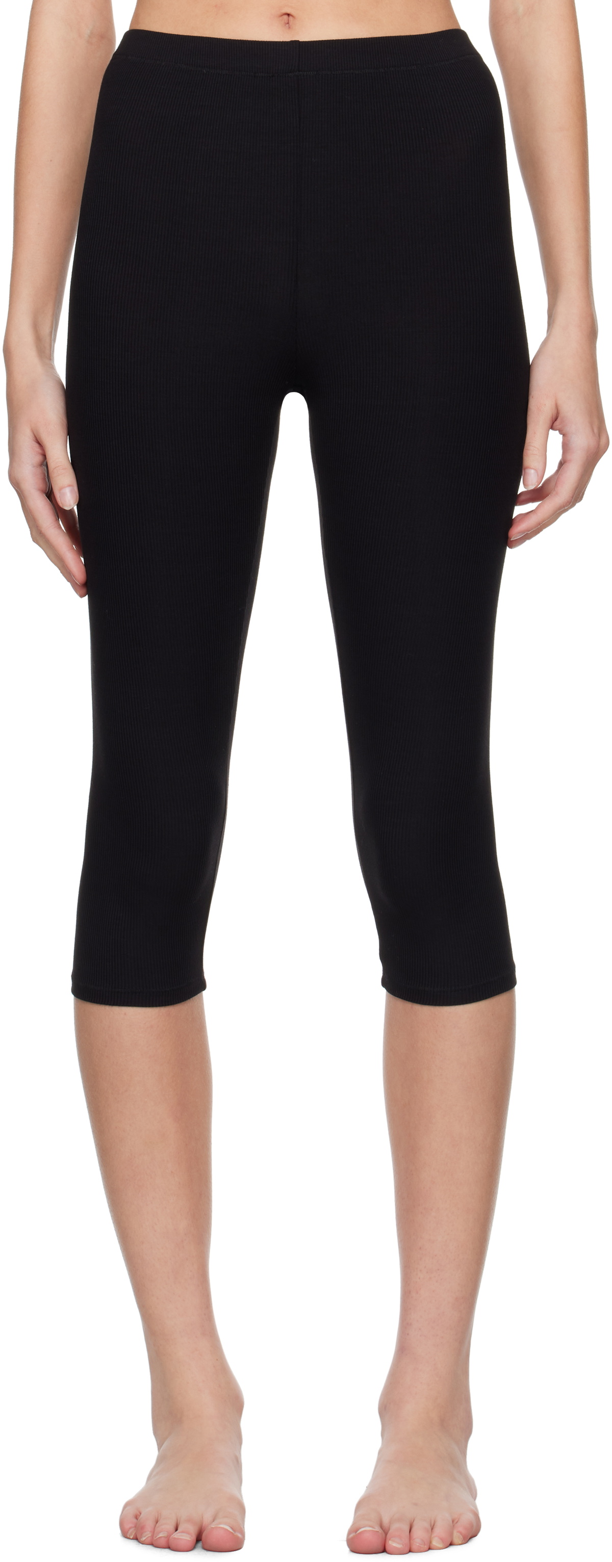 SKIMS Black Soft Lounge Capri Leggings SKIMS