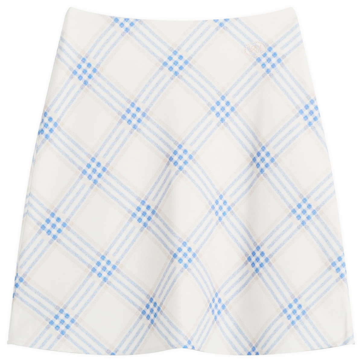 Kijun Women's Essential Check Mini Skirt in Blue Kijun