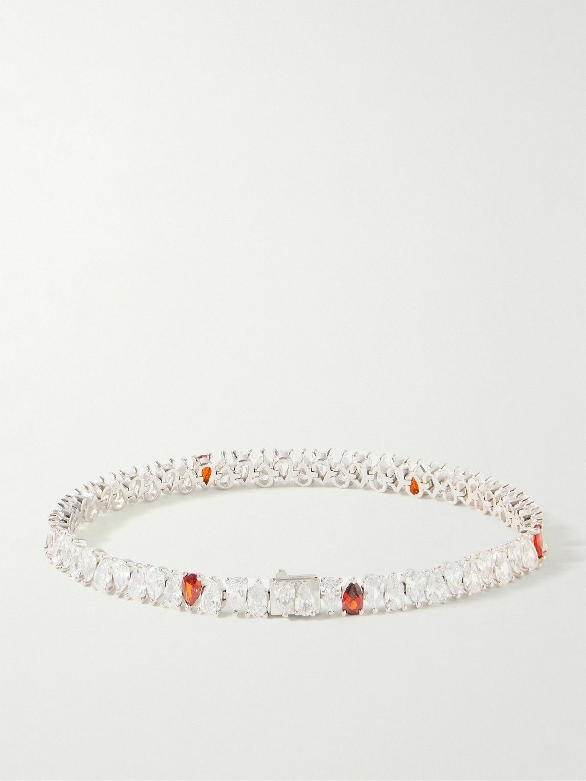 Hatton Labs - Sterling Silver Laboratory-Grown Crystal Bracelet ...