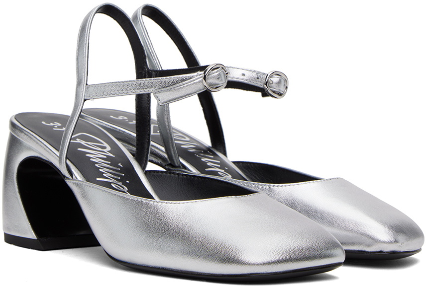 3.1 Phillip Lim Silver ID Mary Jane Heels 3.1 Phillip Lim