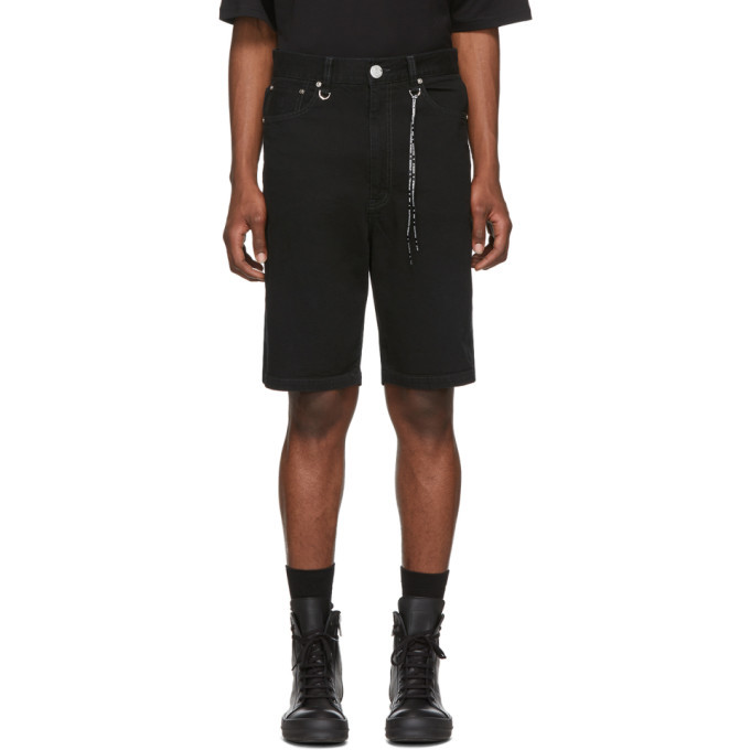 mastermind WORLD Black Denim Shorts MASTERMIND WORLD