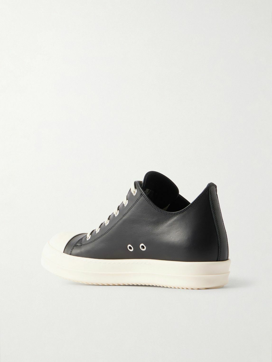 Rick Owens - Ramones Leather Sneakers - Black Rick Owens
