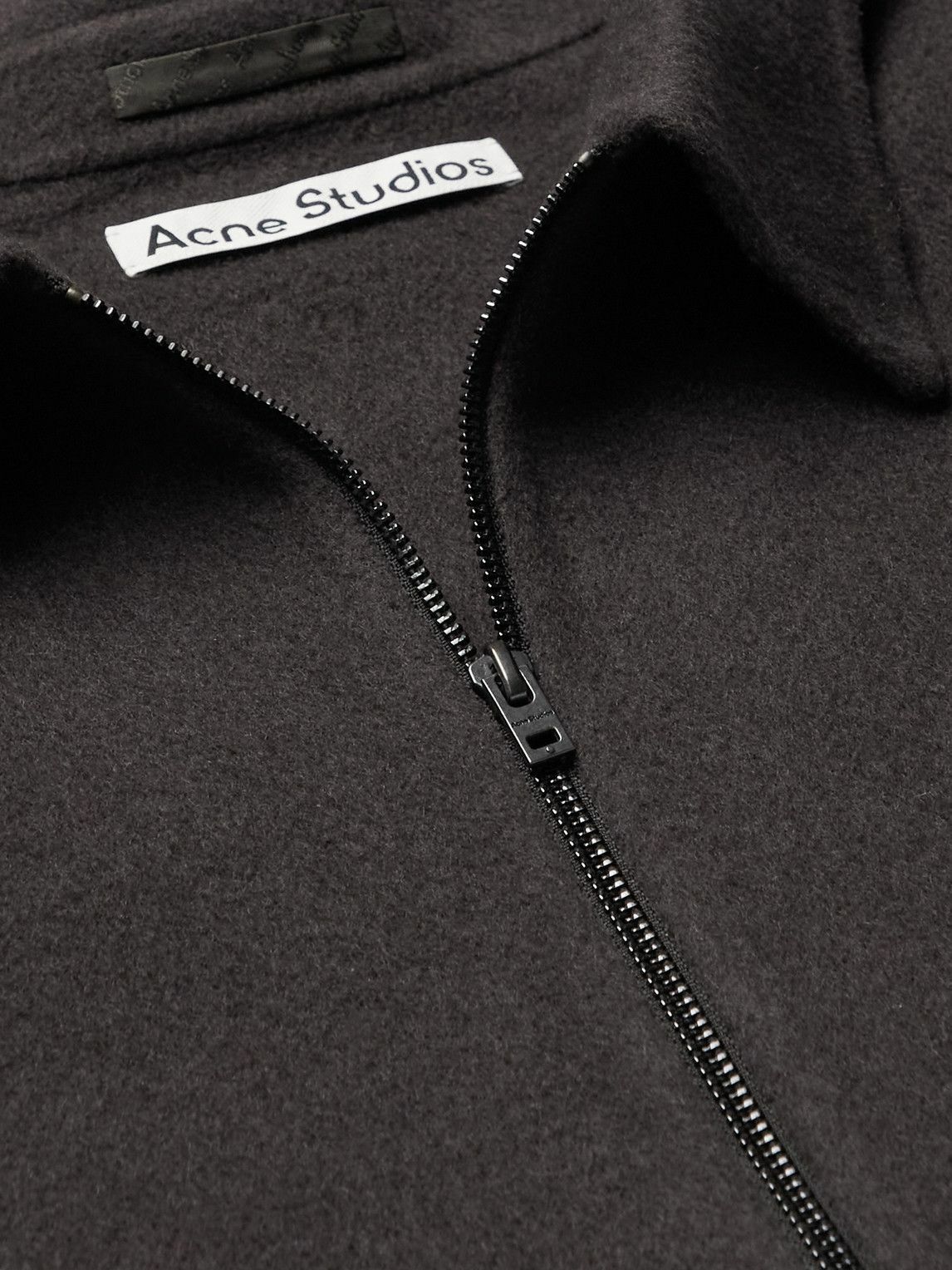 Acne Studios - Doverio Double-Faced Wool Blouson Jacket - Brown Acne ...