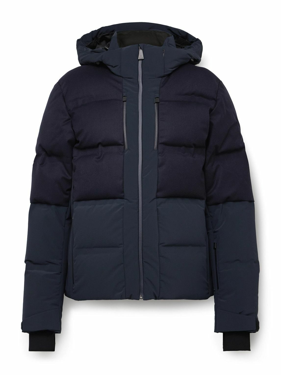 Aztech Mountain - Super Nuke Panelled Hooded Down Ski Jacket - Blue ...