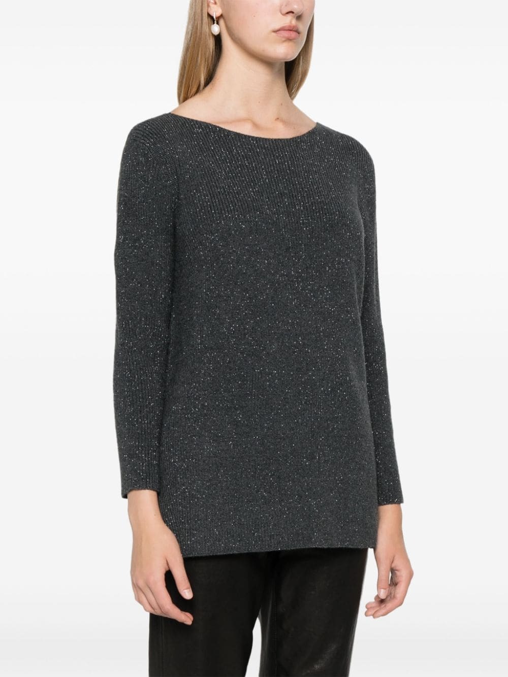 FABIANA FILIPPI - Wool Blend Boatneck Sweater Fabiana Filippi