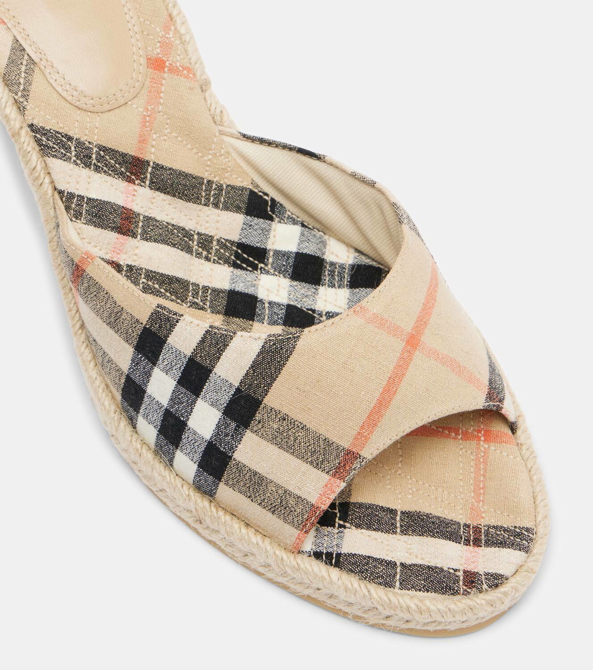 Burberry Burberry Check espadrille wedges Burberry