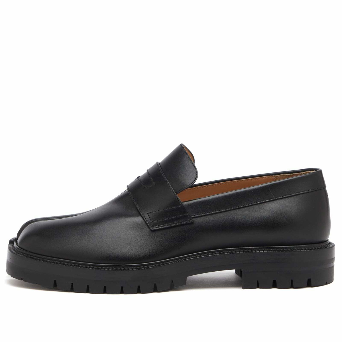Maison Margiela Men's Tabi Country Loafer in Black Maison Margiela