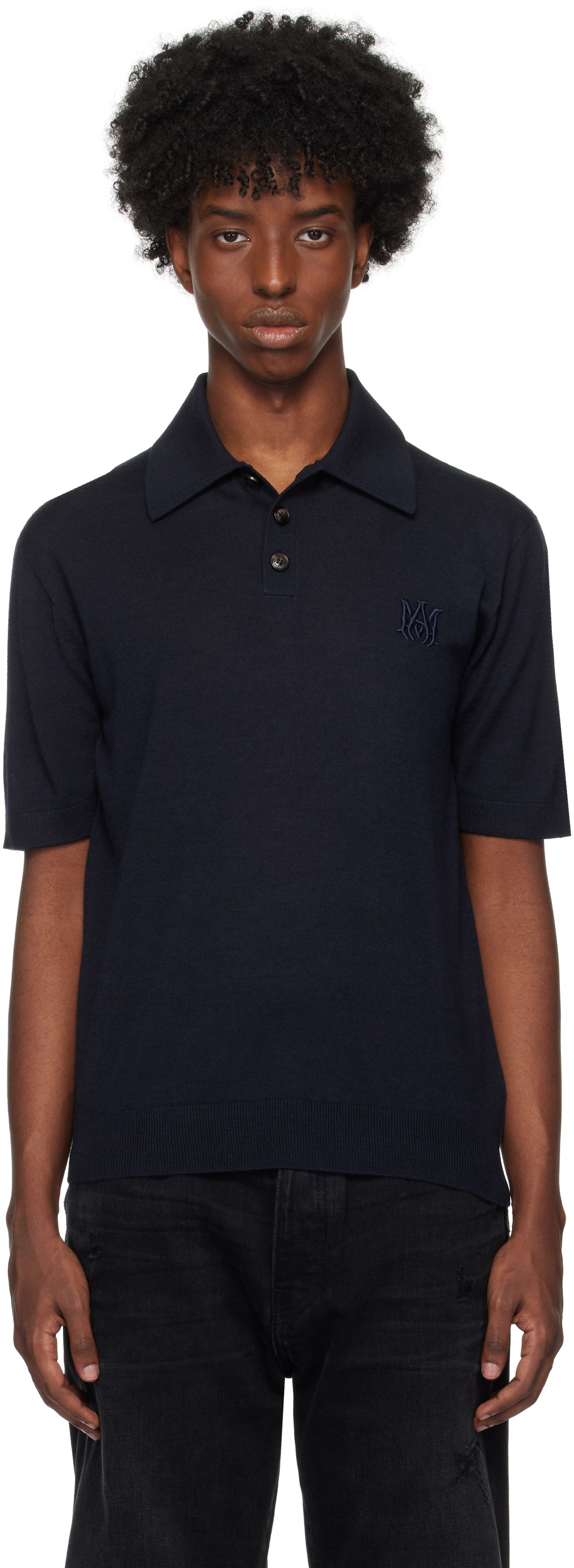 AMIRI Navy MA Polo Amiri