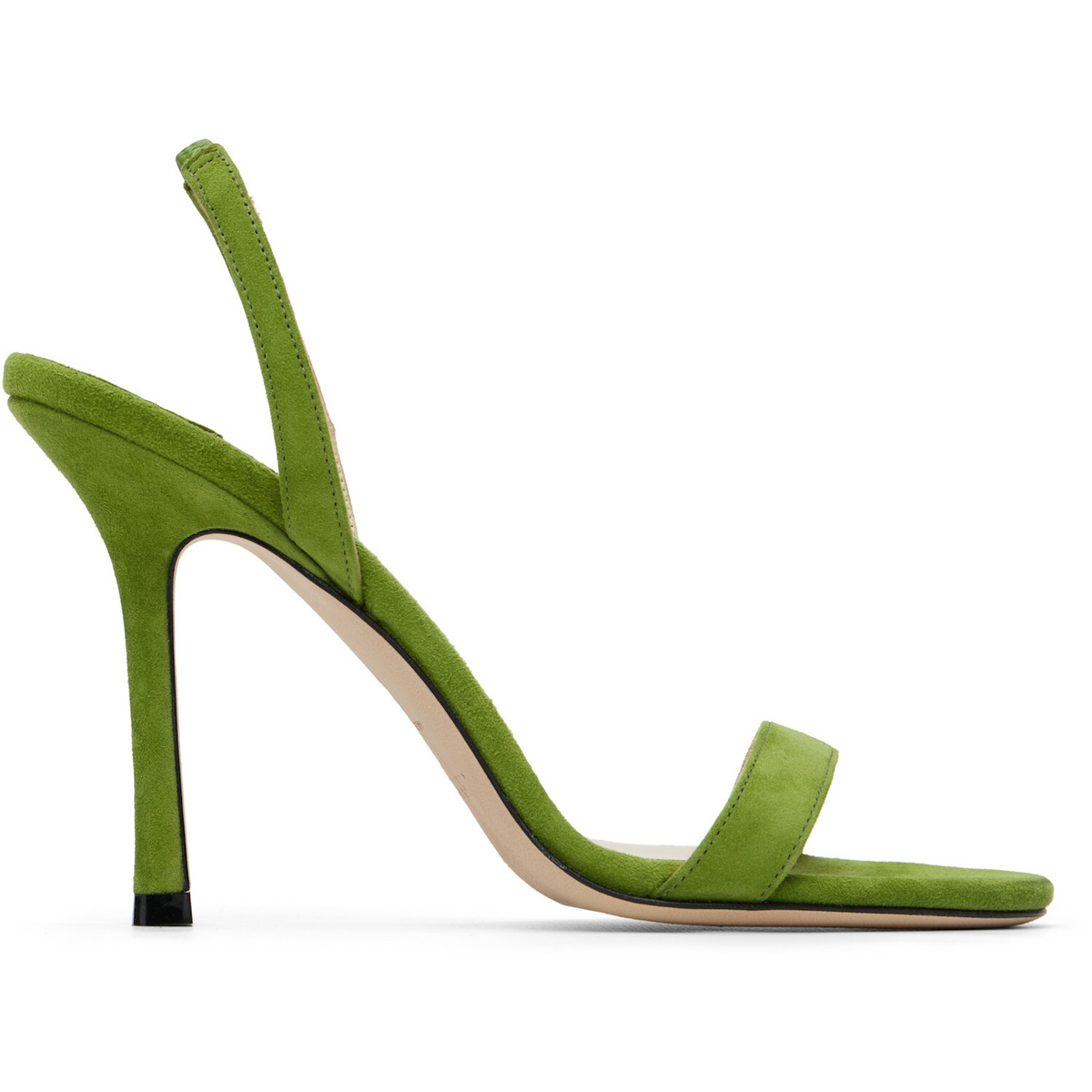 Jimmy Choo Green Jenn 100 Heeled Sandals Jimmy Choo