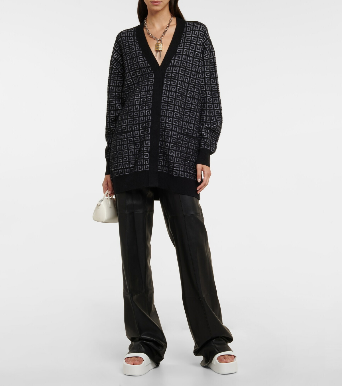 Givenchy - Logo platform rubber slides Givenchy