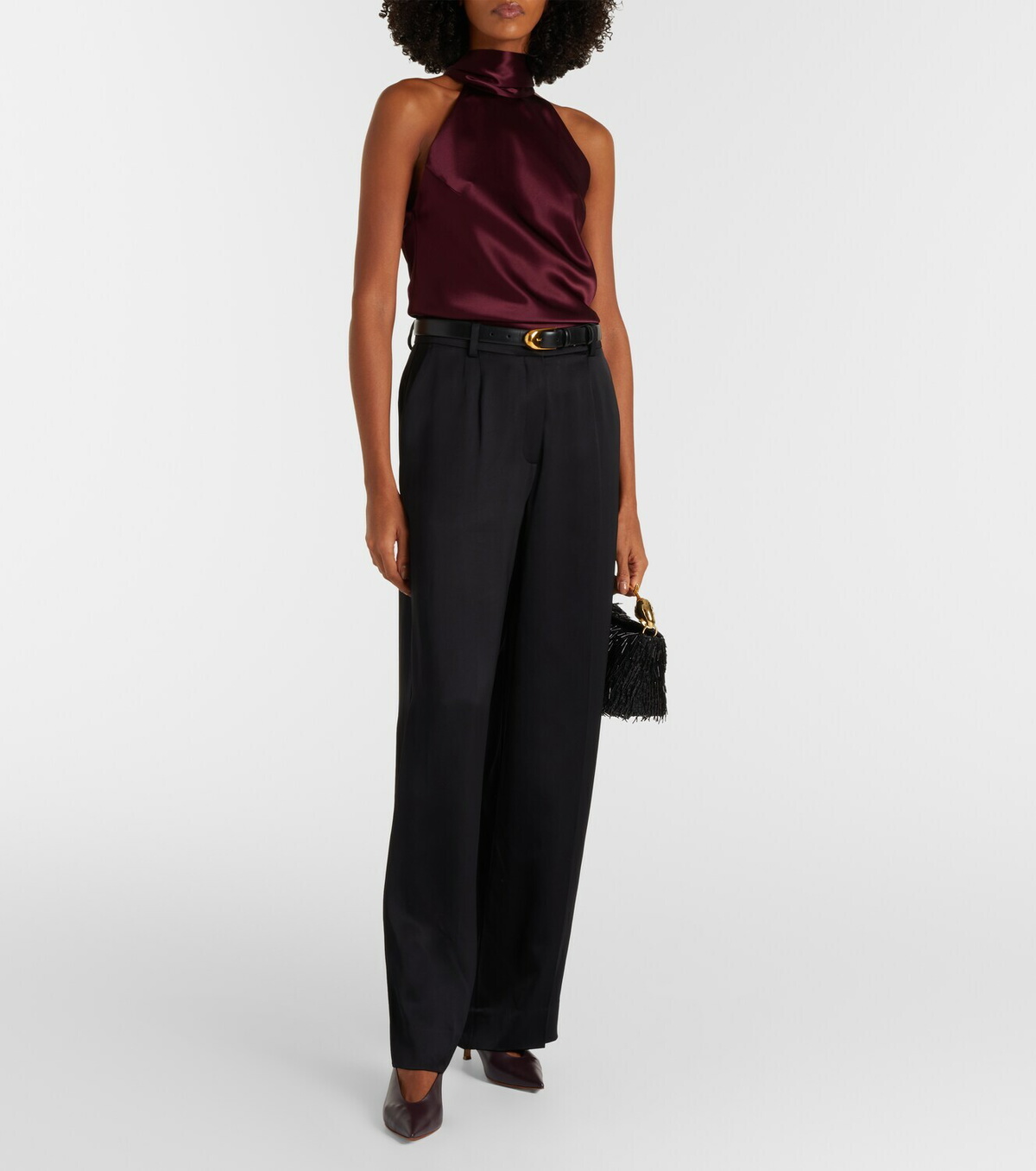 Galvan Sienna satin top Galvan