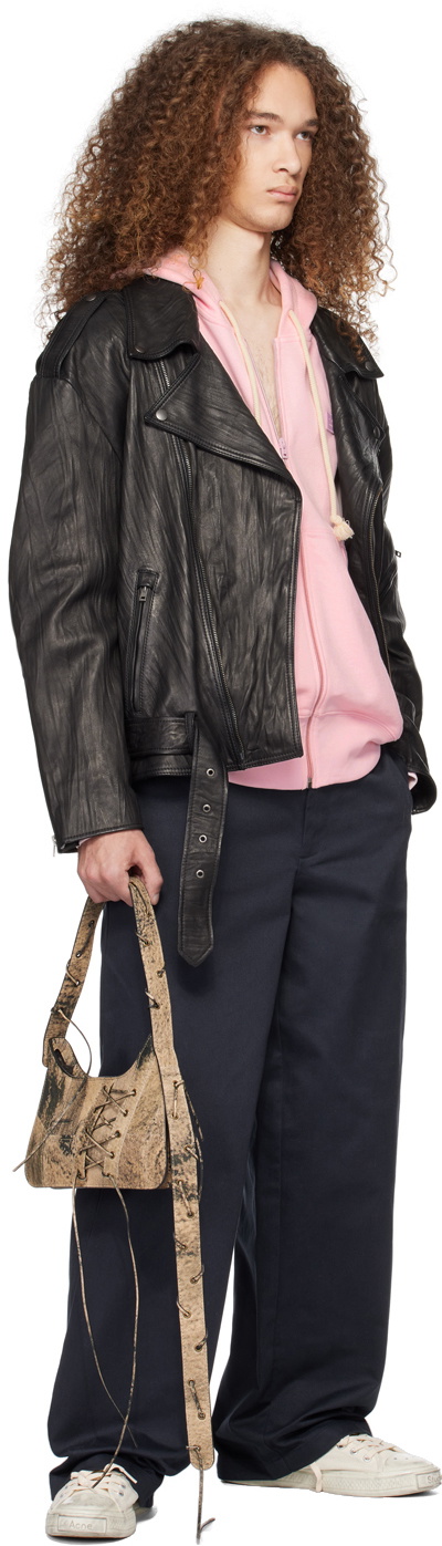 Acne Studios Pink Patch Hoodie Acne Studios