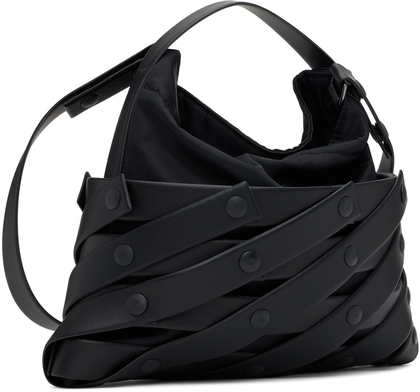 Issey Miyake Black Spiral Grid Bag Issey Miyake Men