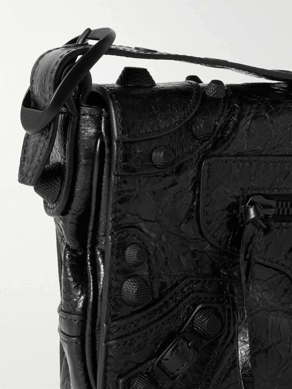 Balenciaga Le Cagole Croc Effect Leather Messenger Bag Balenciaga