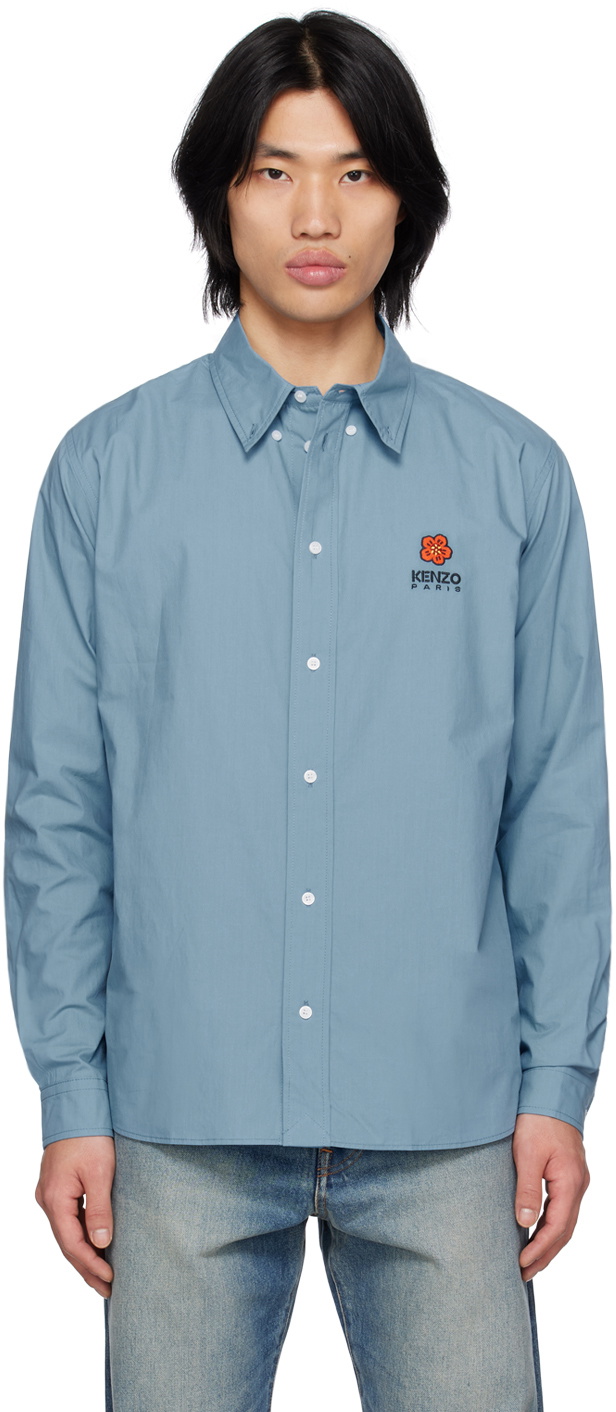 Kenzo Blue Kenzo Paris Boke Flower Shirt Kenzo