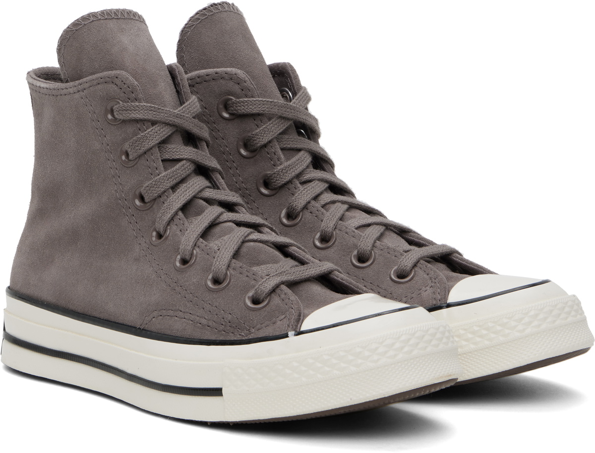 Converse Taupe Chuck 70 Heritage Color Suede Sneakers Converse