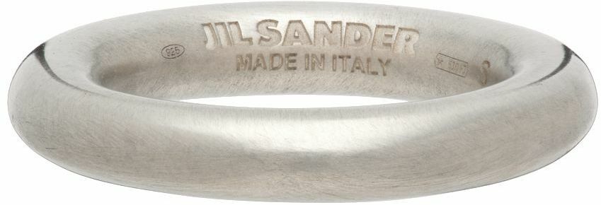 Jil Sander Silver Classic Ring Jil Sander
