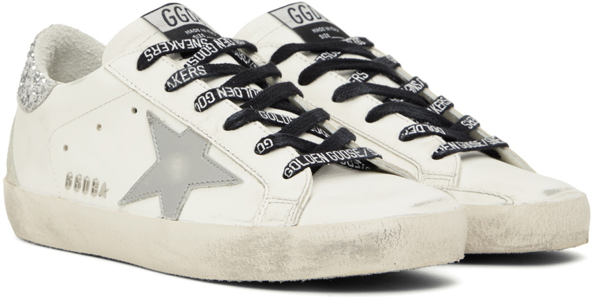 Golden Goose SSENSE Exclusive White Superstar Sneakers Golden Goose ...