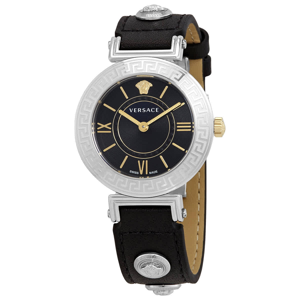 Versace Tribute Quartz Black Dial Ladies Watch VEVG00120 Versace
