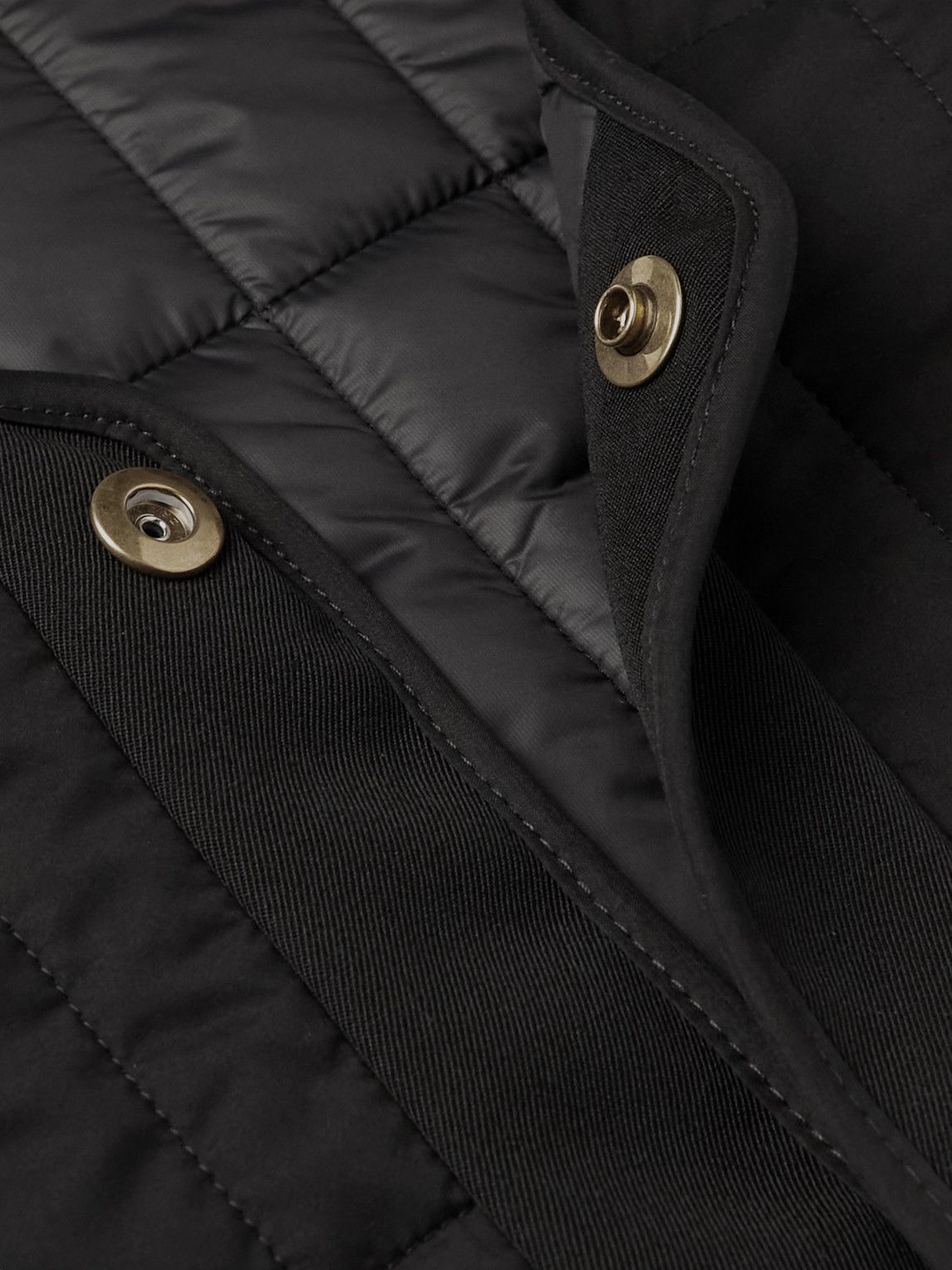 Dunhill - Compendium Twill-Trimmed Quilted Shell Jacket - Black Dunhill