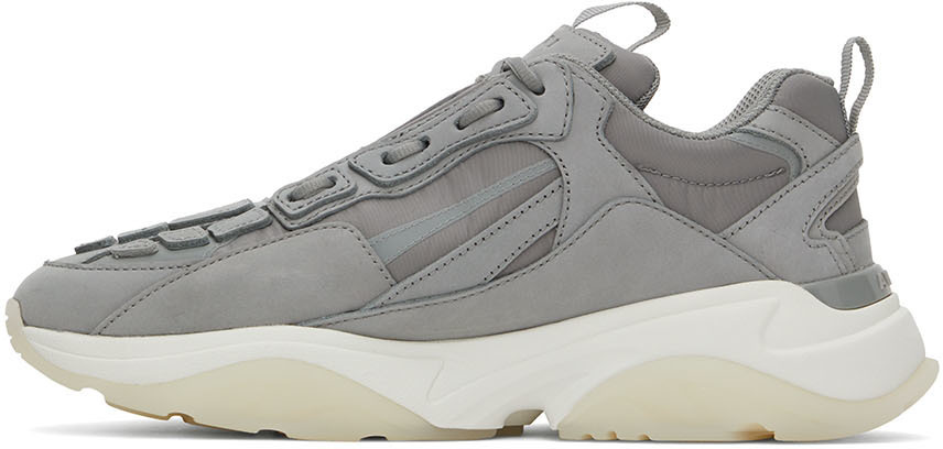 AMIRI Gray Bone Runner Low-Top Sneakers Amiri