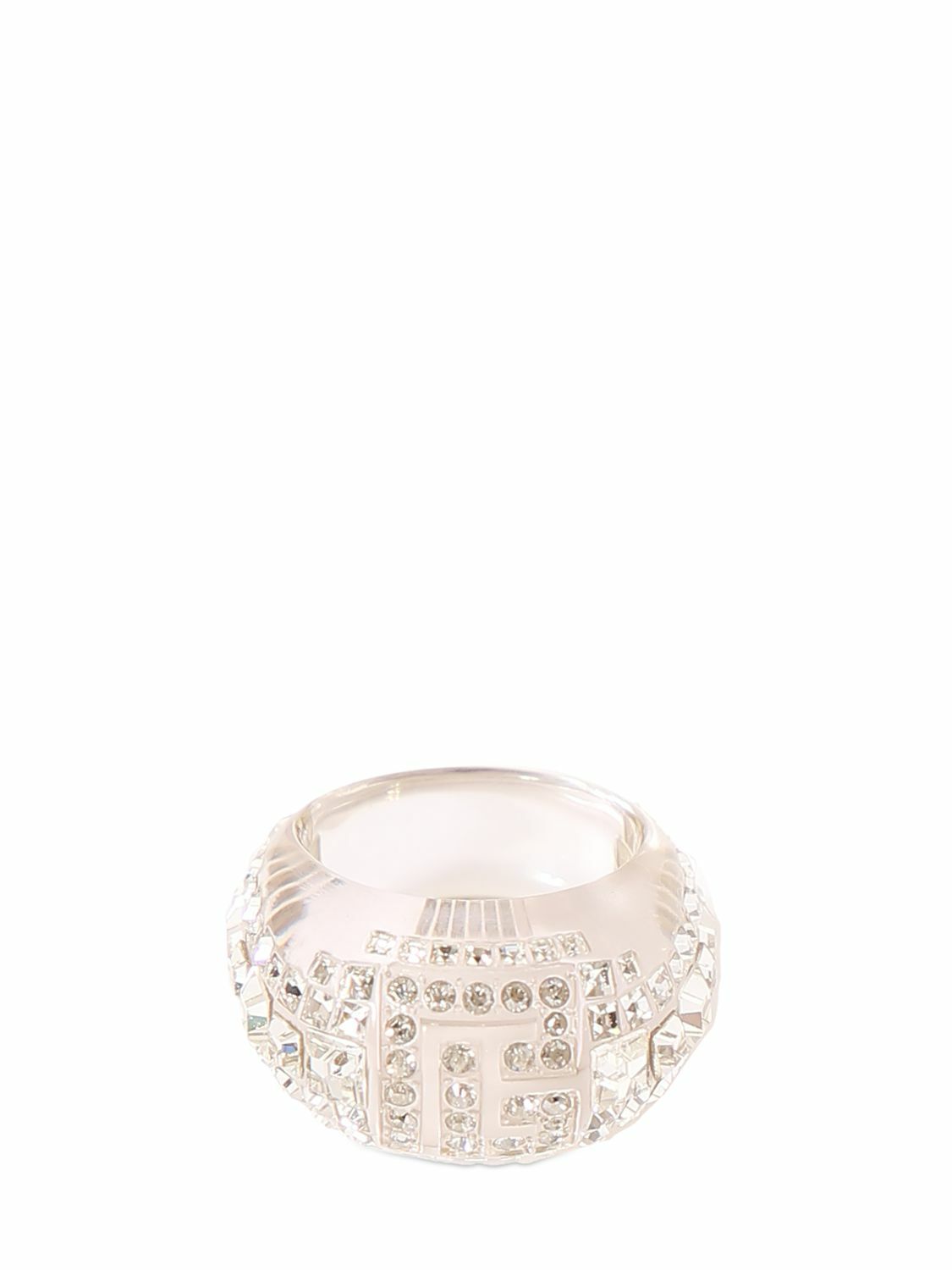 BALMAIN - Pb Crystal& Plexi Thick Ring Balmain