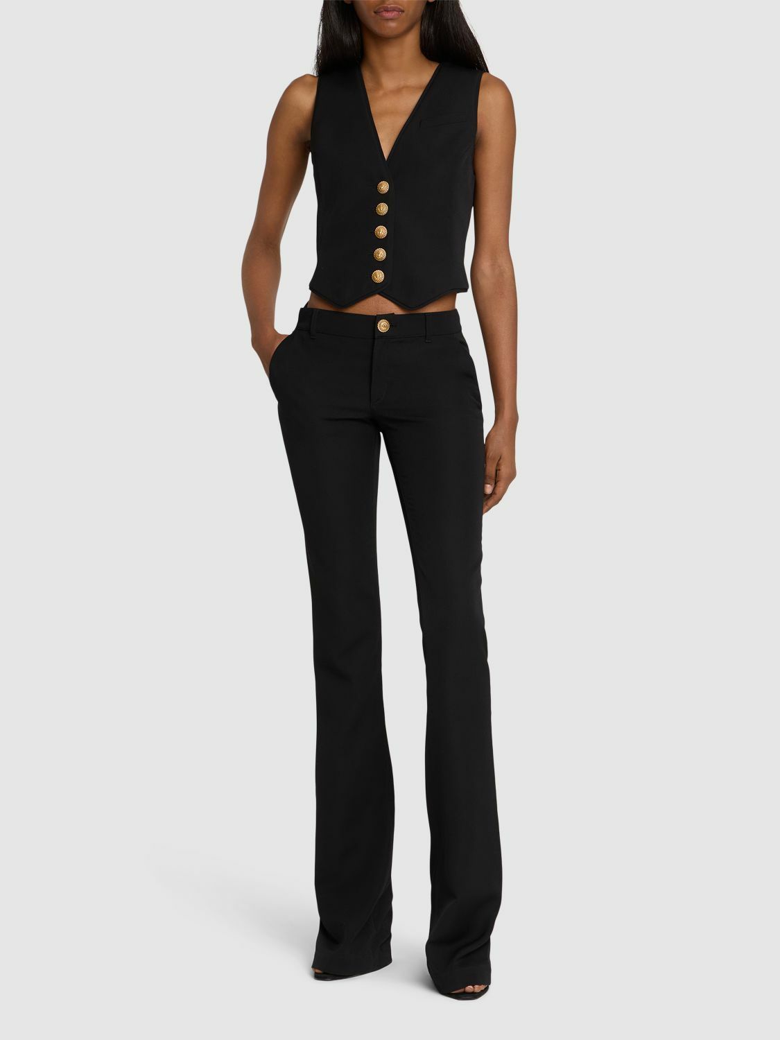 BALMAIN - Grain De Poudre & Satin Vest Balmain