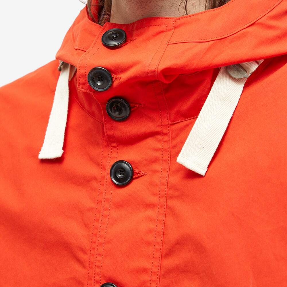 Albam Men's Waxed Overhead Smock in Orange Albam