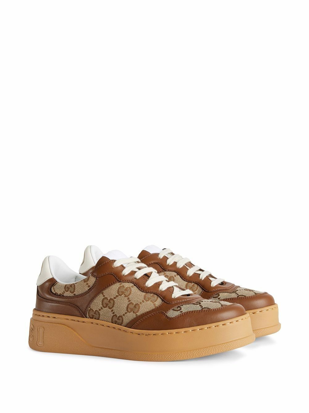 GUCCI - Chunky B Leather Sneakers Gucci