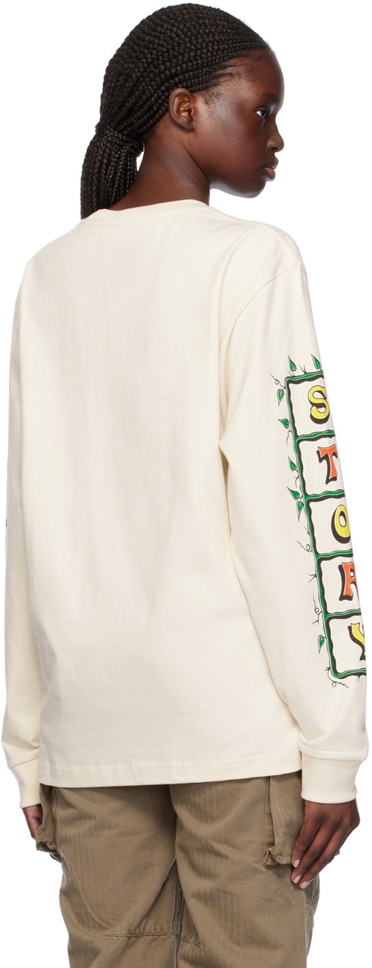 Story mfg. Beige Grateful Long Sleeve T-Shirt Story Mfg.