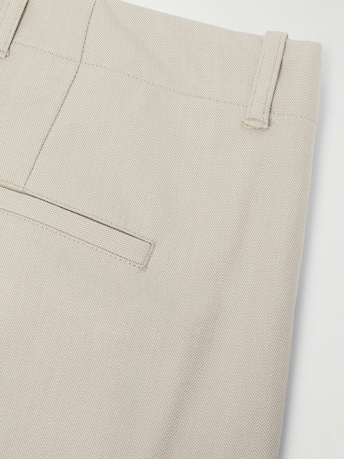 Our Legacy - Borrowed Straight-Leg Pleated Woven Chinos - Neutrals Our ...