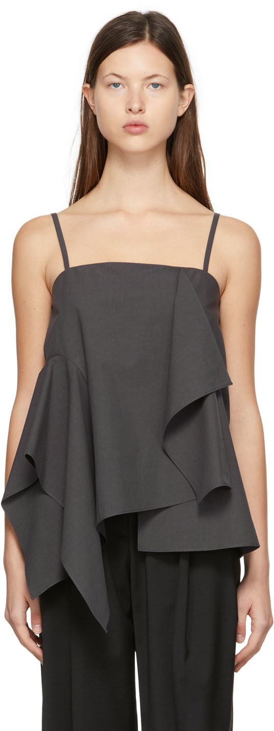 LOW CLASSIC Grey Cotton Camisole Low Classic