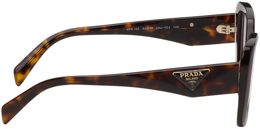 Prada Eyewear Tortoiseshell Square Glasses Prada