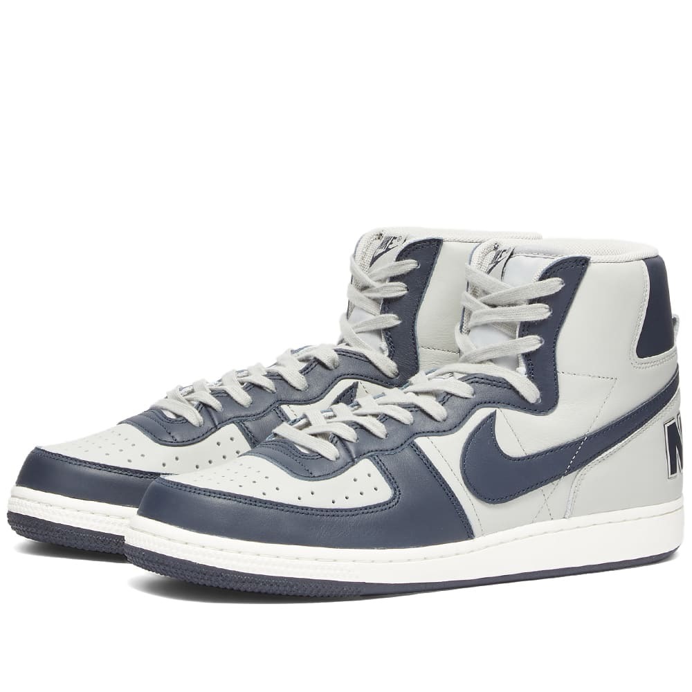 Nike Men's Terminator High OG Sneakers in Granite/Dark Obsidian/Sail Nike