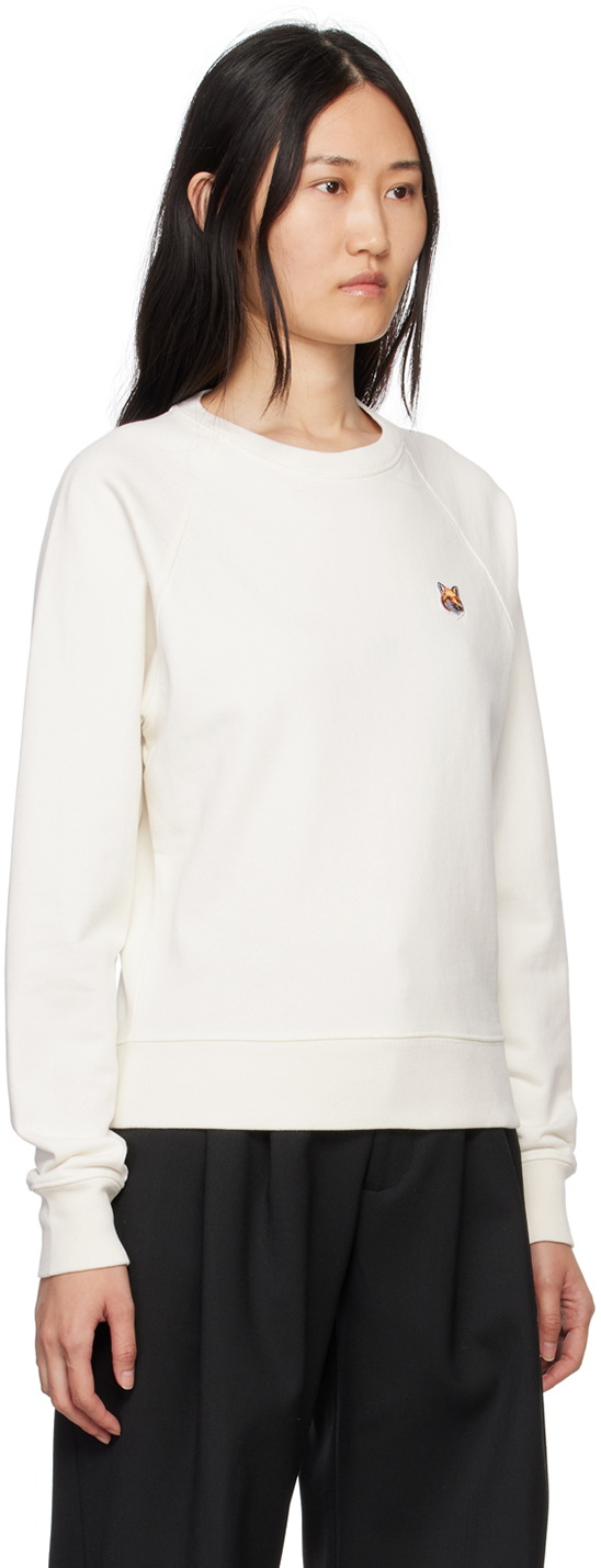 Maison Kitsuné Off-White Fox Head Adjusted Sweatshirt Maison Kitsune