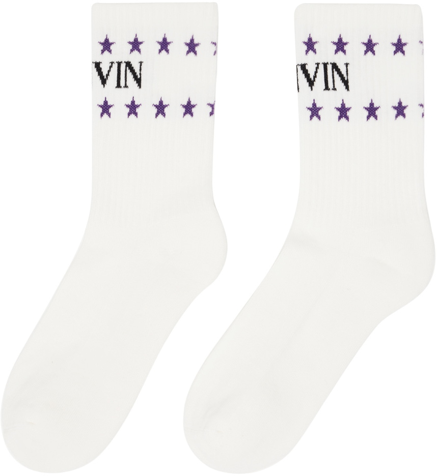 Lanvin White Future Edition Stars Socks Lanvin